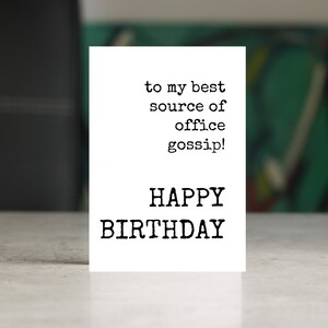 4x6 Coworker BIRTHDAY Card, Printable, Funny, Sarcastic, Sassy, Cheeky ...