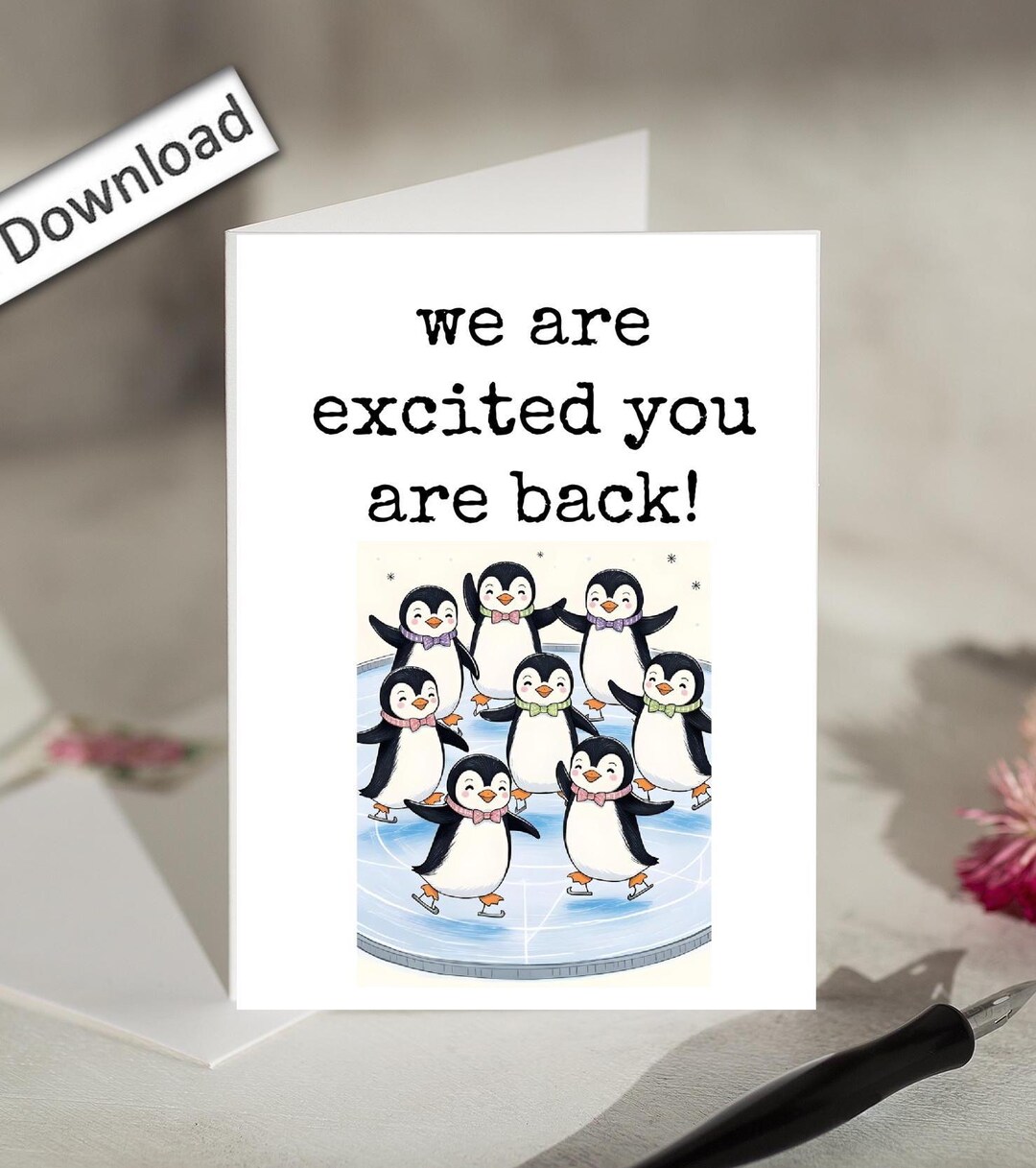 4x6, WELCOME BACK, Card, PRINTABLE, Coworker, Boss, School, Work Bestie ...
