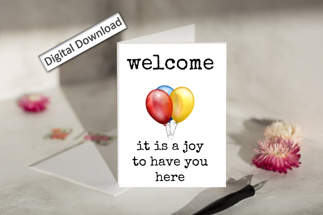 4x6, Welcome NEW EMPLOYEE, Printable Card, Welcome, Joy to Have You ...