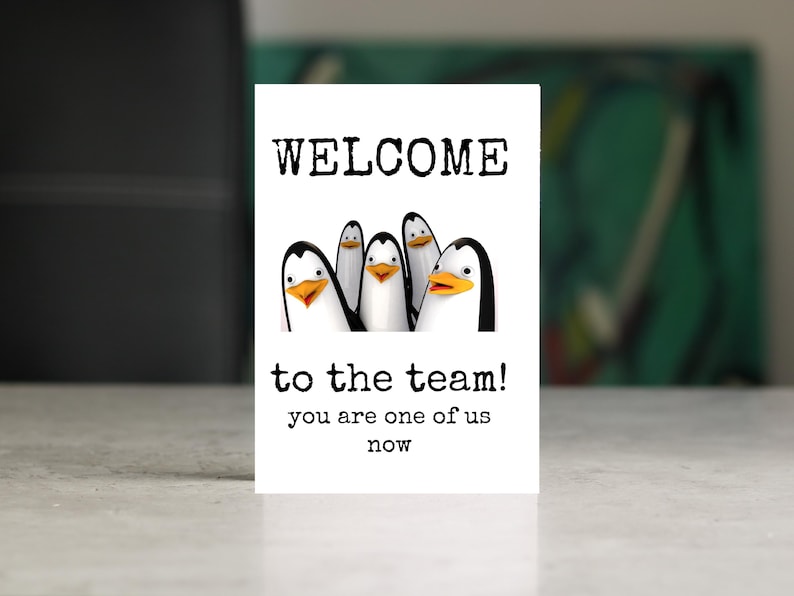 4x6, Welcome NEW EMPLOYEE, Card, PRINTABLE, to the Team, You Are One of ...