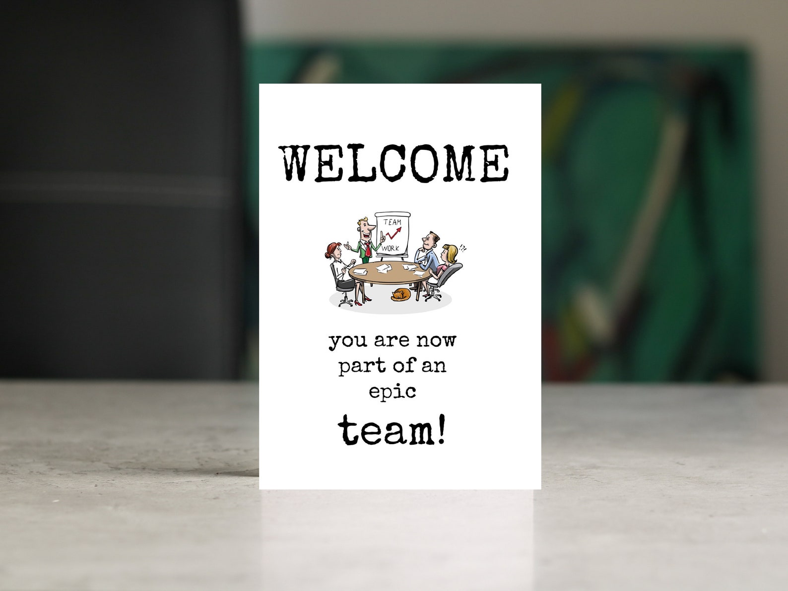 New Employee Welcome Card: Funny Team Printable (4x6 Digital Download ...