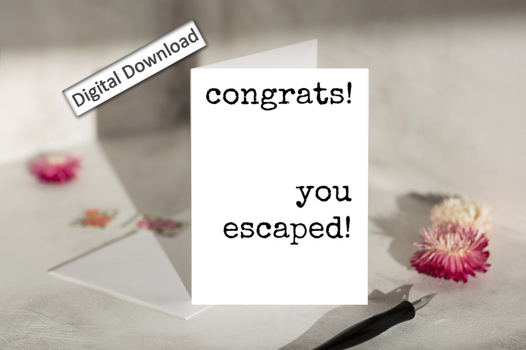 4x6 Coworker LEAVING, Going Away, Leaving Job, Congrats You Escaped ...