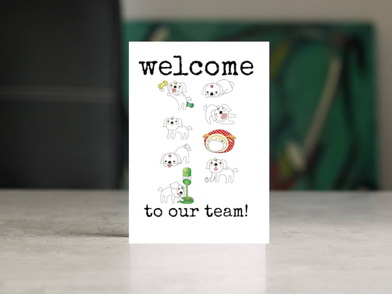 4x6, NEW EMPLOYEE, Welcome Card PRINTABLE, Welcome to the Team, Team ...