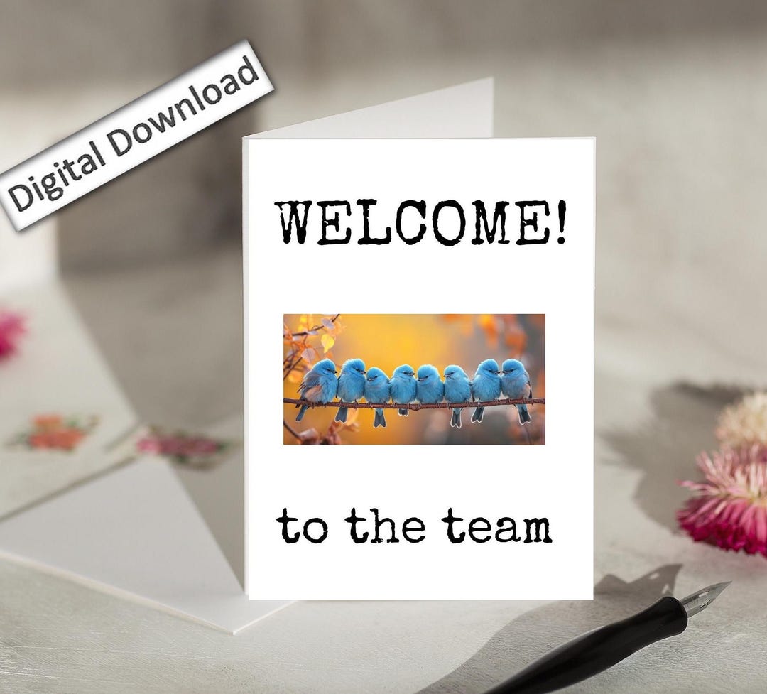 4x6, Welcome NEW EMPLOYEE, Card, PRINTABLE, Welcome to Our Team, Funny ...
