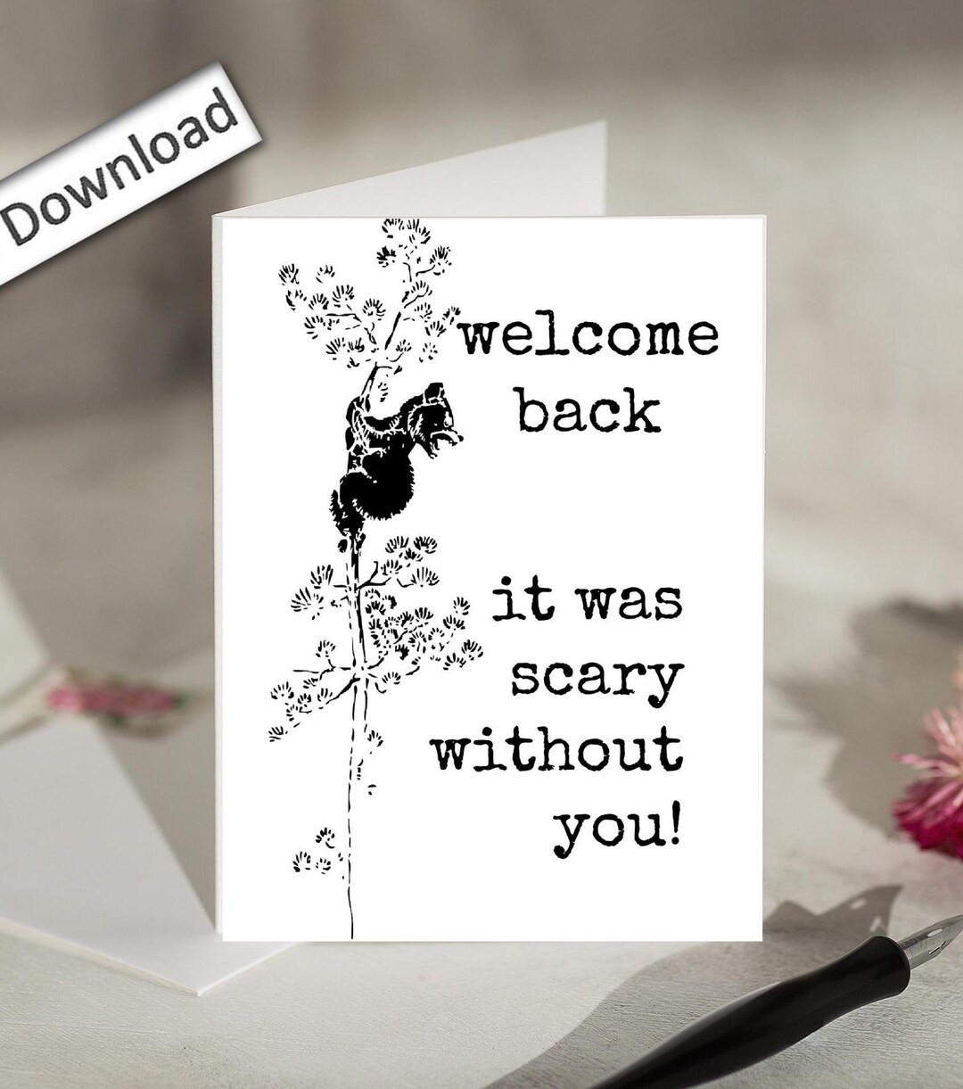 4x6, WELCOME BACK Card PRINTABLE Coworker Boss School Work Bestie Mate ...
