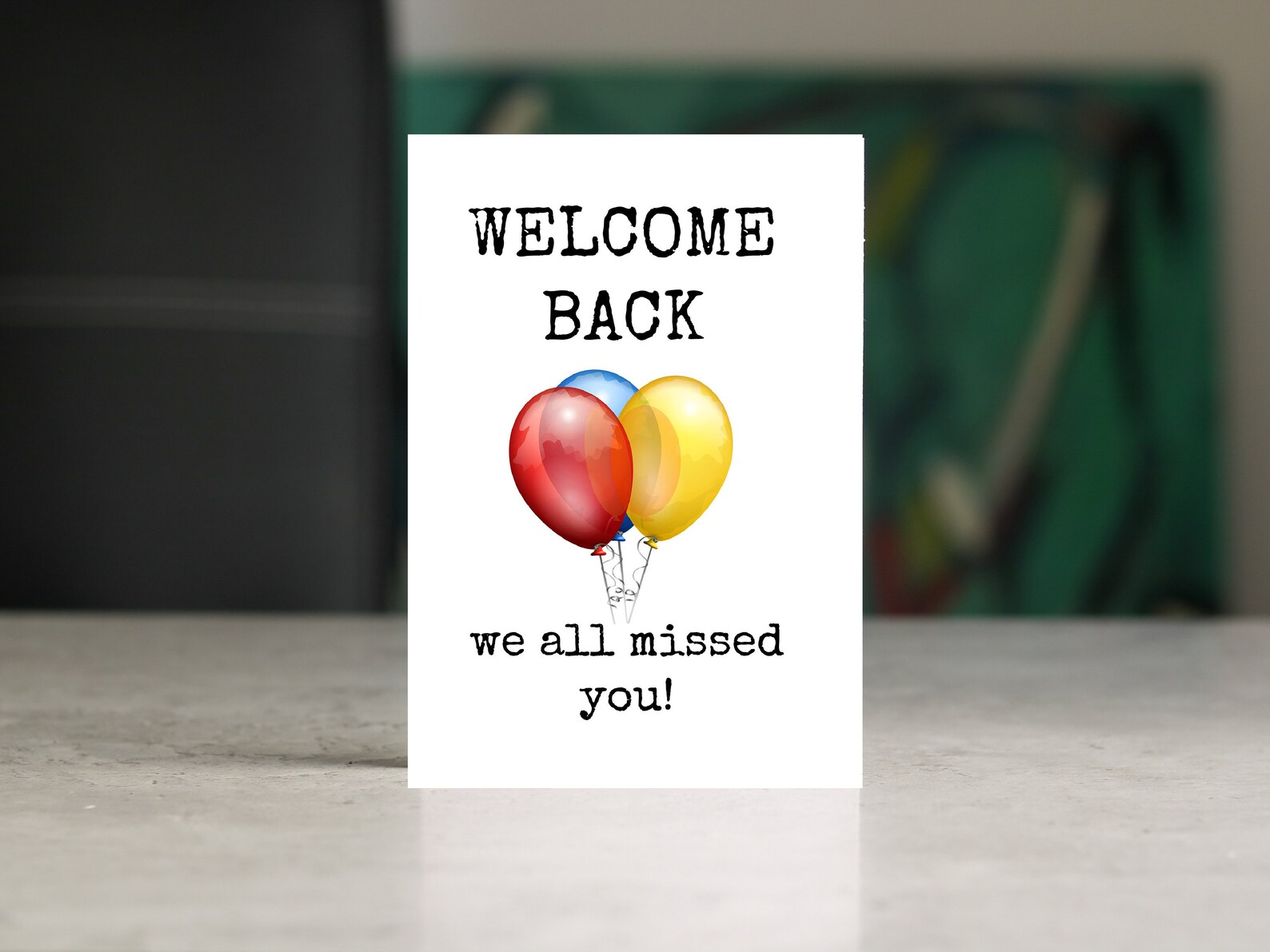 4x6, WELCOME BACK, to the Team, Coworker, Boss, School, Work Bestie ...