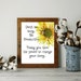 Sunflower Print, With Quote, Printable Art, Bee Art, Cubicle Decor ...