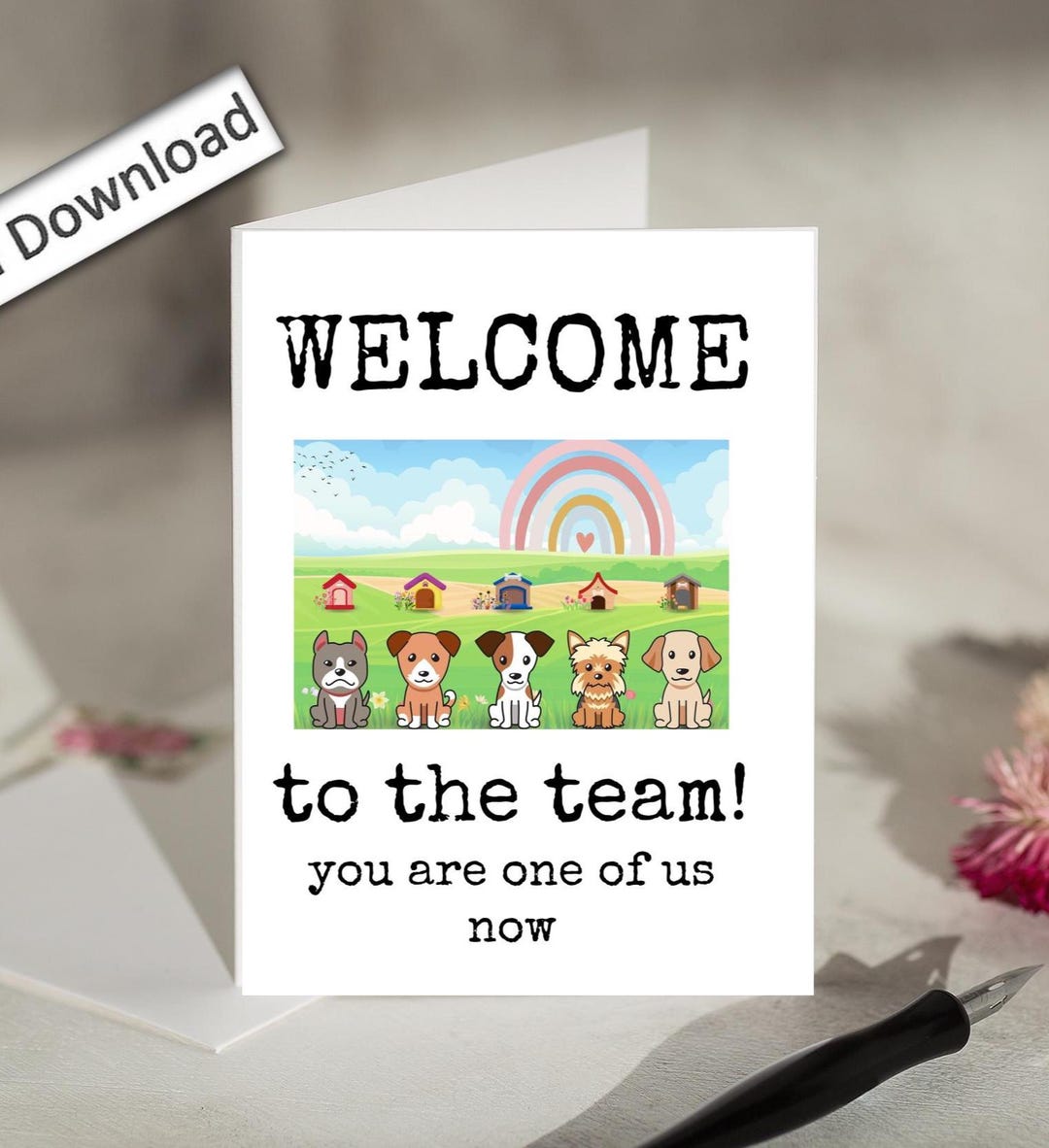 4x6, Welcome NEW EMPLOYEE, Card, PRINTABLE, Welcome to the Team, Team ...