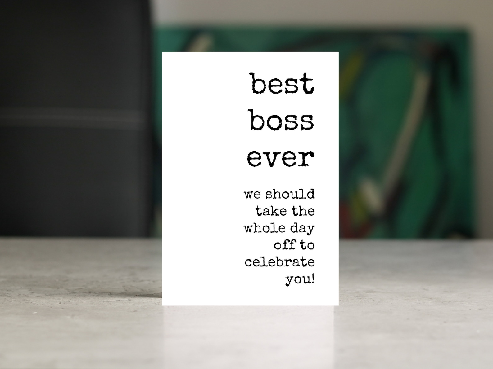4x6 BOSS Appreciation Card PRINTABLE, Boss Definition, Best Boss Ever ...