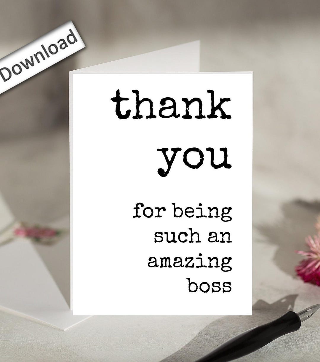 4x6, Boss APPRECIATION, Card PRINTABLE, Best Boss Card, Amazing Boss ...