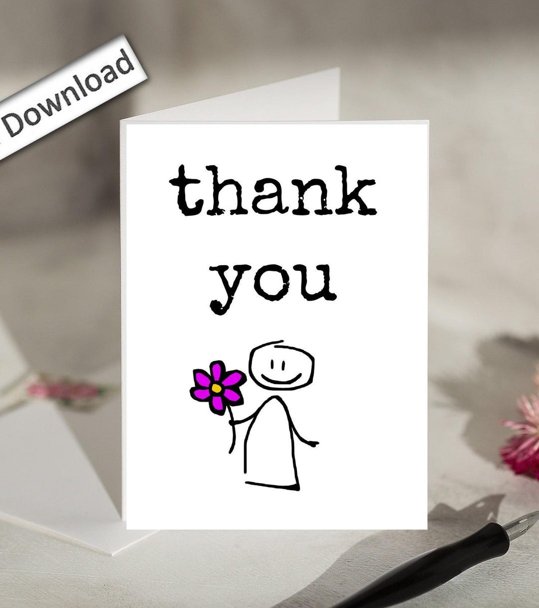 4x6, THANK YOU Card, PRINTABLE, for Coworker, Work, Office, Boss, Best ...