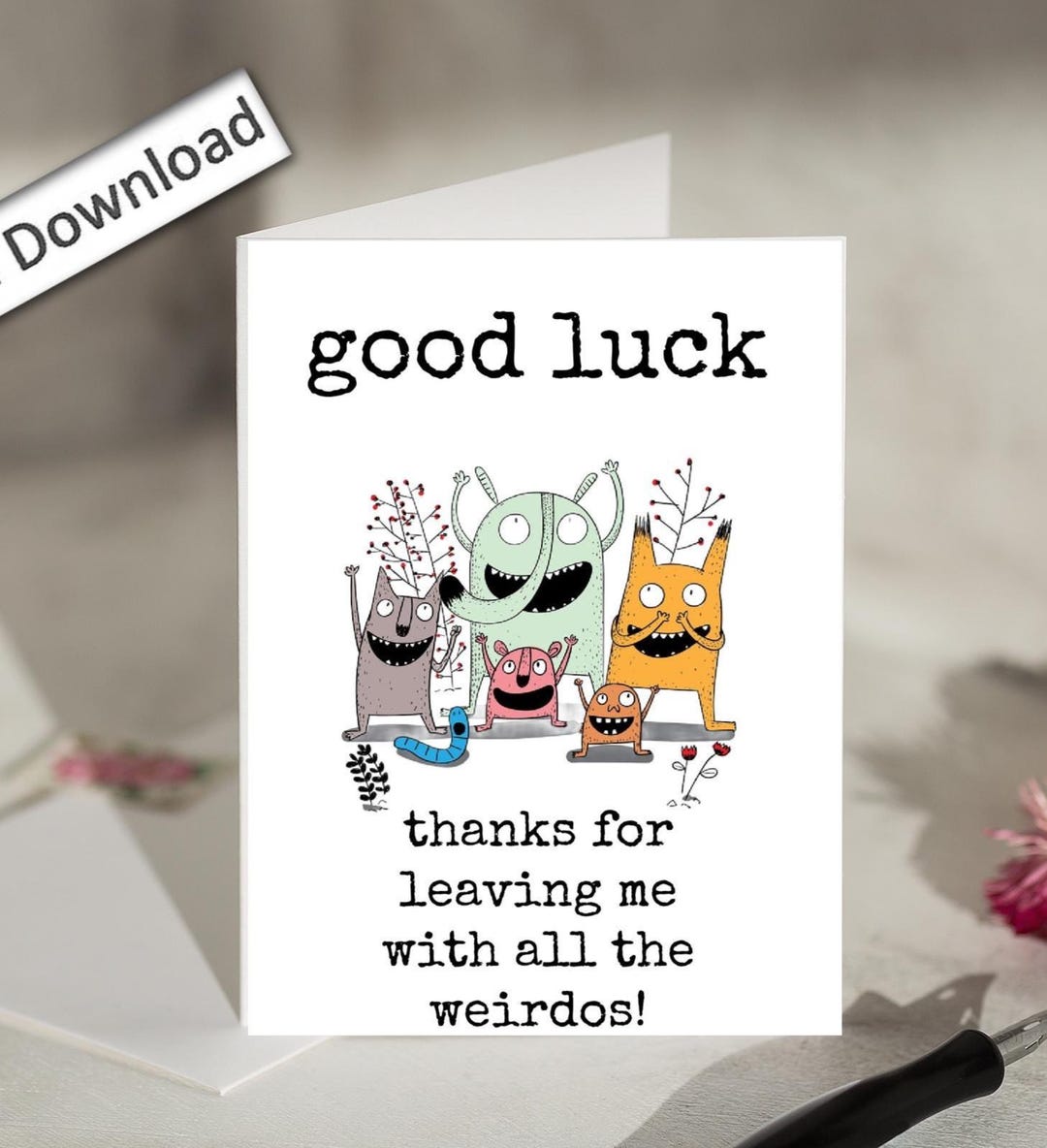 4x6, Coworker LEAVING Card, PRINTABLE, Funny, Work Bestie, Coworker ...