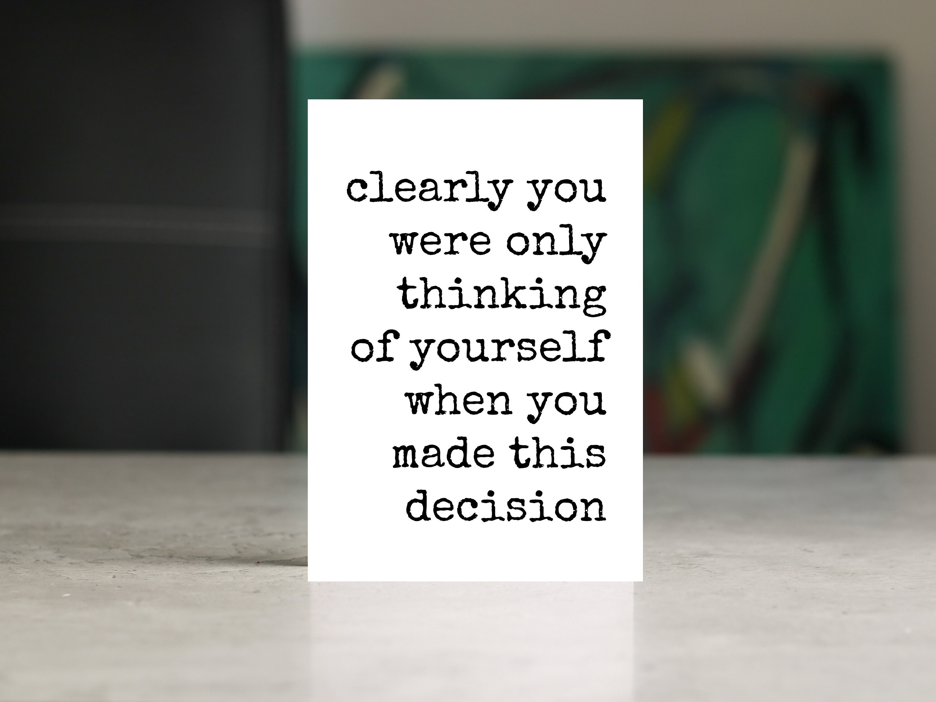 4x6 Coworker Leaving Card, Printable, Sarcastic, Cheeky, Sassy, Goodbye ...