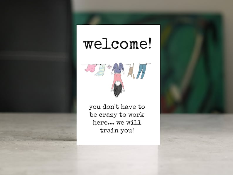 Funny New Employee Welcome Card, Work Family (digital Download) - Etsy UK