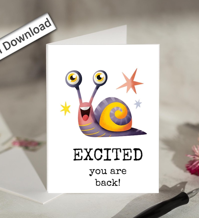 4x6, WELCOME BACK, Card, PRINTABLE, Coworker, Boss, School, Work Bestie ...