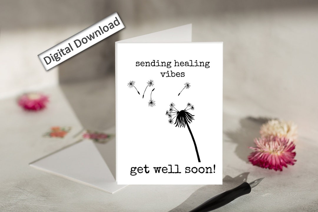4x6, GET WELL Card, Printable, Get Well Soon, Feel Better, Get Better ...