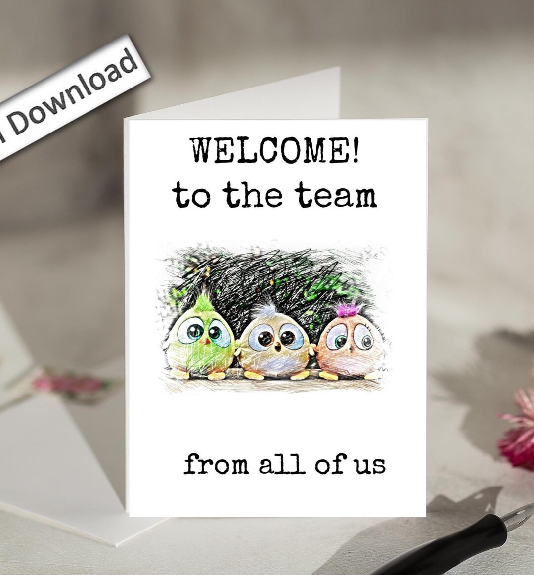 4x6, NEW EMPLOYEE, Welcome Card, PRINTABLE, Welcome to the Team, Team ...