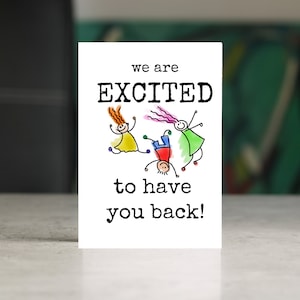 Welcome Back Card: Coworker, Boss, Employee (digital Download) - Etsy