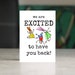 Welcome Back Card: Coworker, Boss, Employee (digital Download) - Etsy