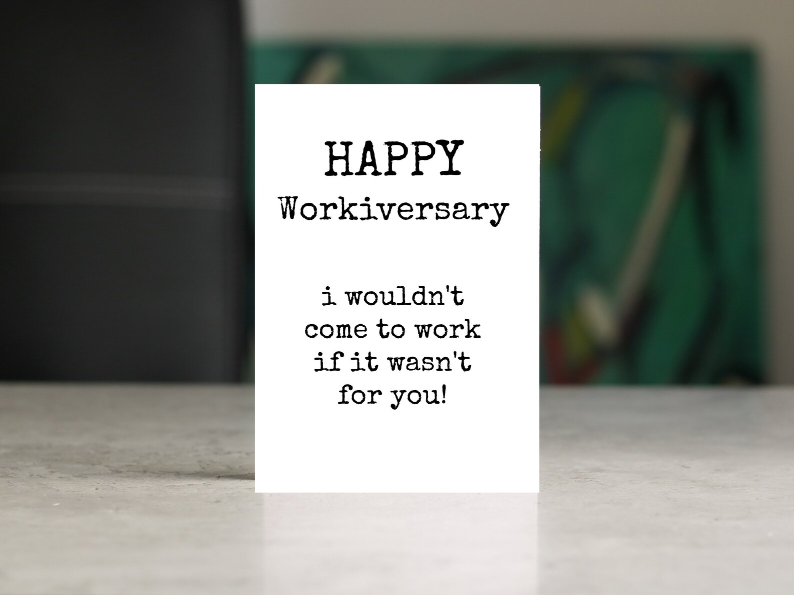 4x6, Work ANNIVERSARY Card, Printable, Happy Workiversary, Funny ...