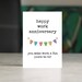 4x6, Work Anniversary Card, Download, Job Anniversary for Coworker ...