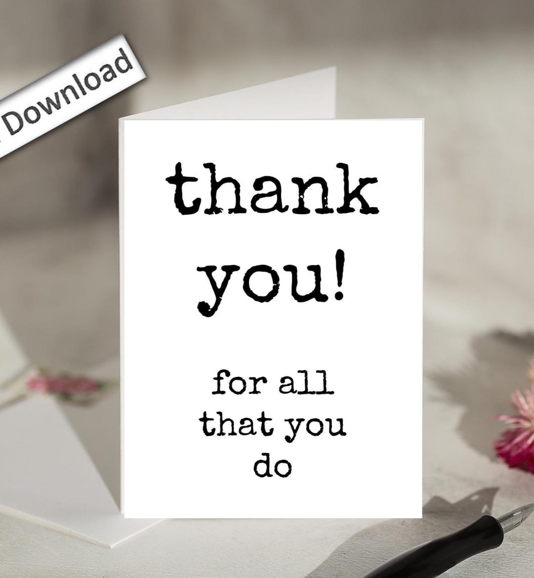 4x6, Coworker APPRECIATION, Card, PRINTABLE, Thank You, Thanks, Work ...