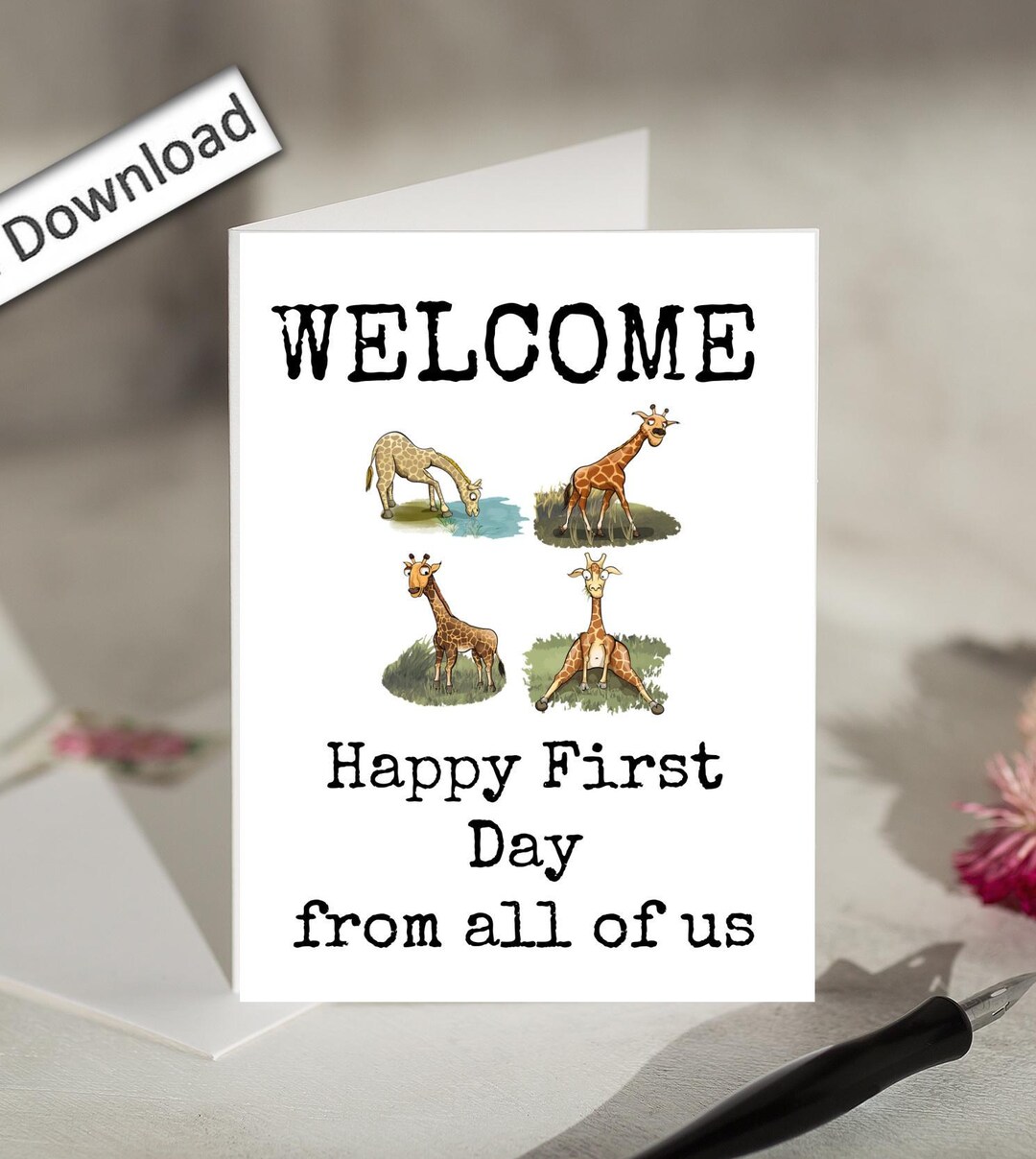 4x6, Welcome NEW EMPLOYEE, Card, PRINTABLE, Welcome to Our Team, From ...