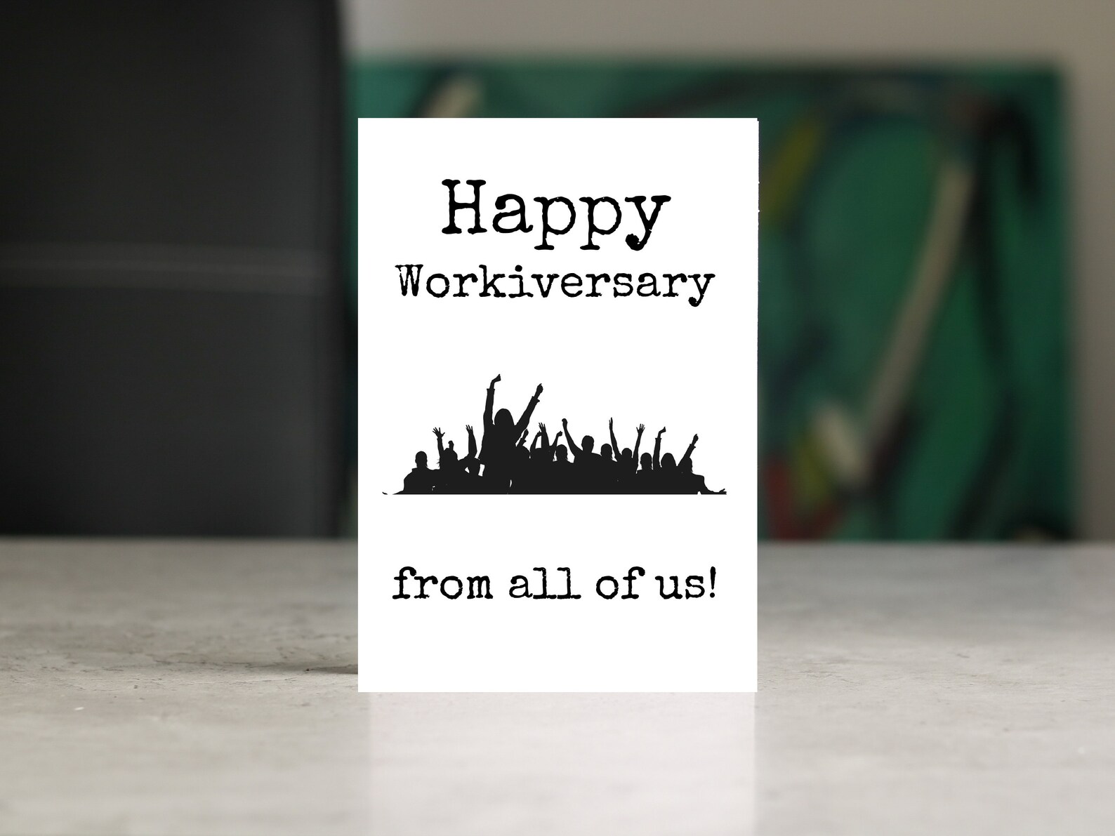 4x6, Work ANNIVERSARY Card, Printable, Happy Work Anniversary ,from All ...