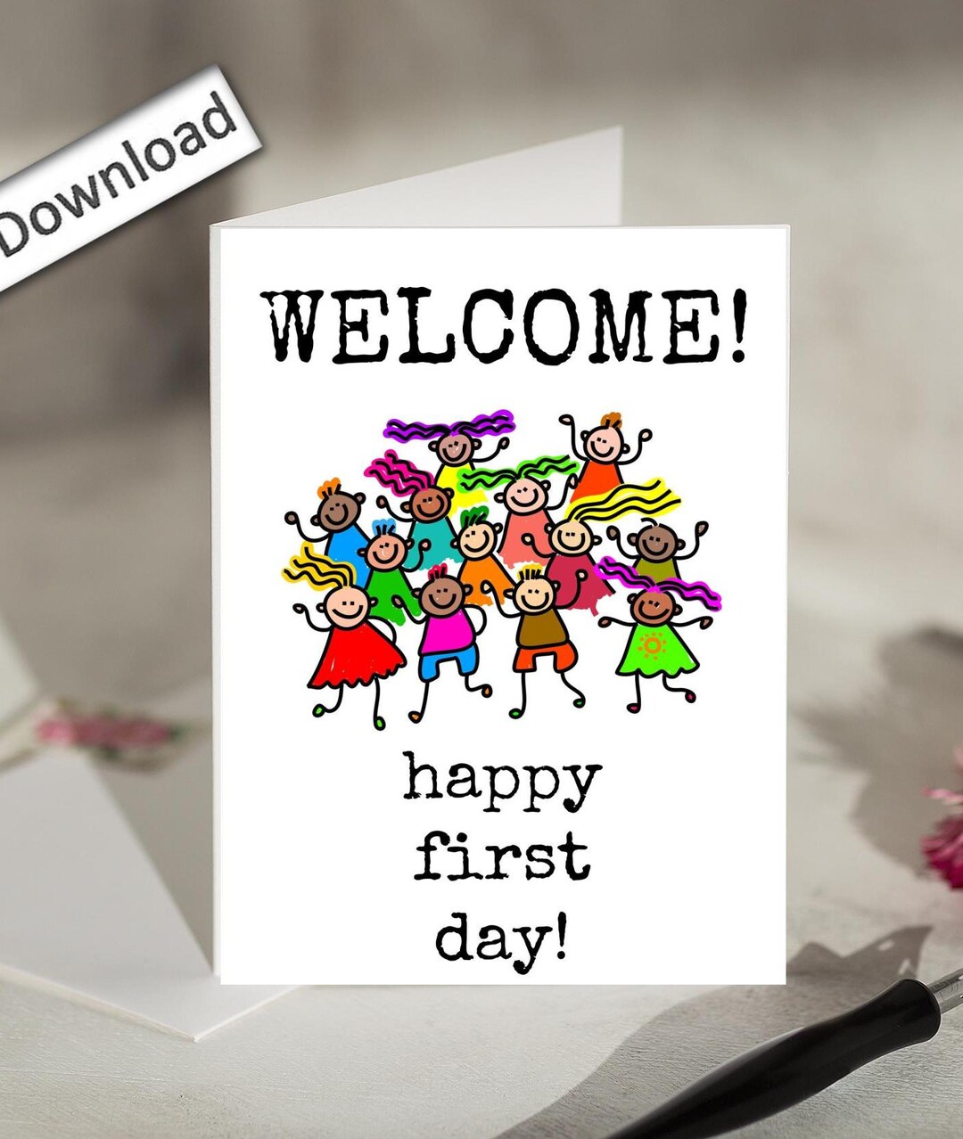 Welcome New Employee Card: Printable Team Greeting (4x6) (digital ...