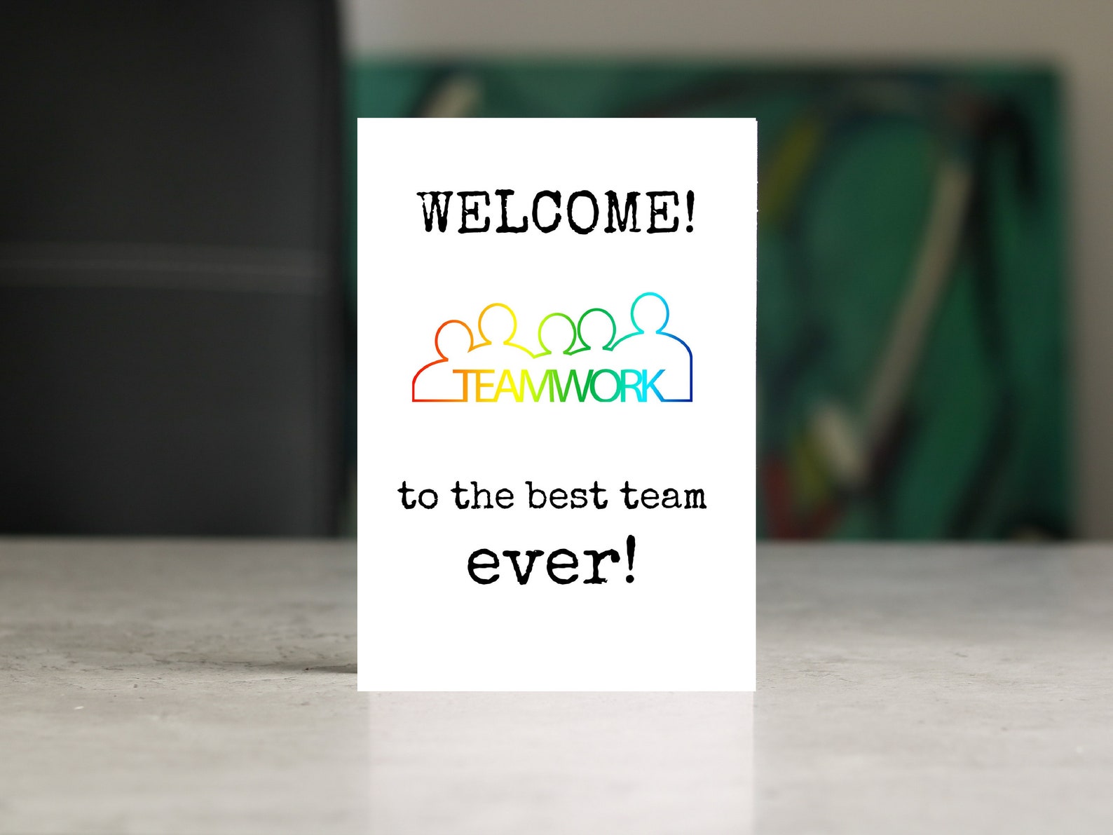 Welcome New Employee Card: Team Building Gift (digital Download) - Etsy