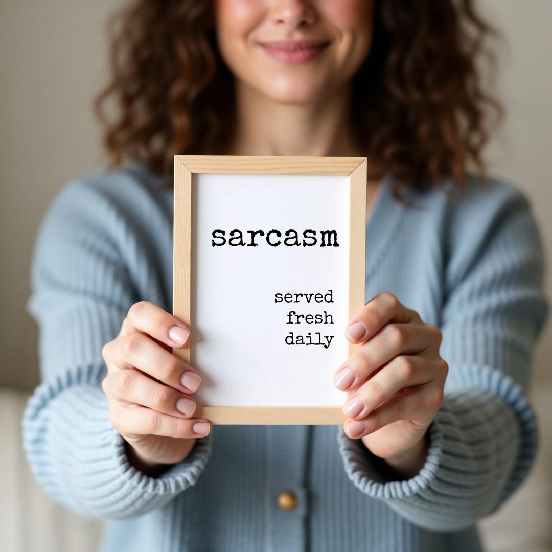 Sarcastic Desk Sign: Funny Sarcasm Quote - 5x7 Printable (digital ...