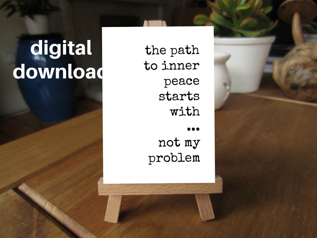 5x7, DESK, Decor, Sign, Quote, PRINTABLE, Funny, Cubicle Decor ...