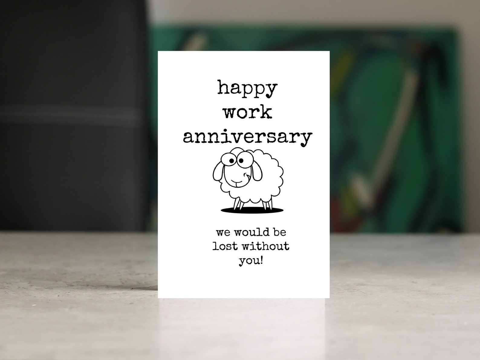 4x6, Work ANNIVERSARY Card, Download, Happy Work Anniversary, Funny ...