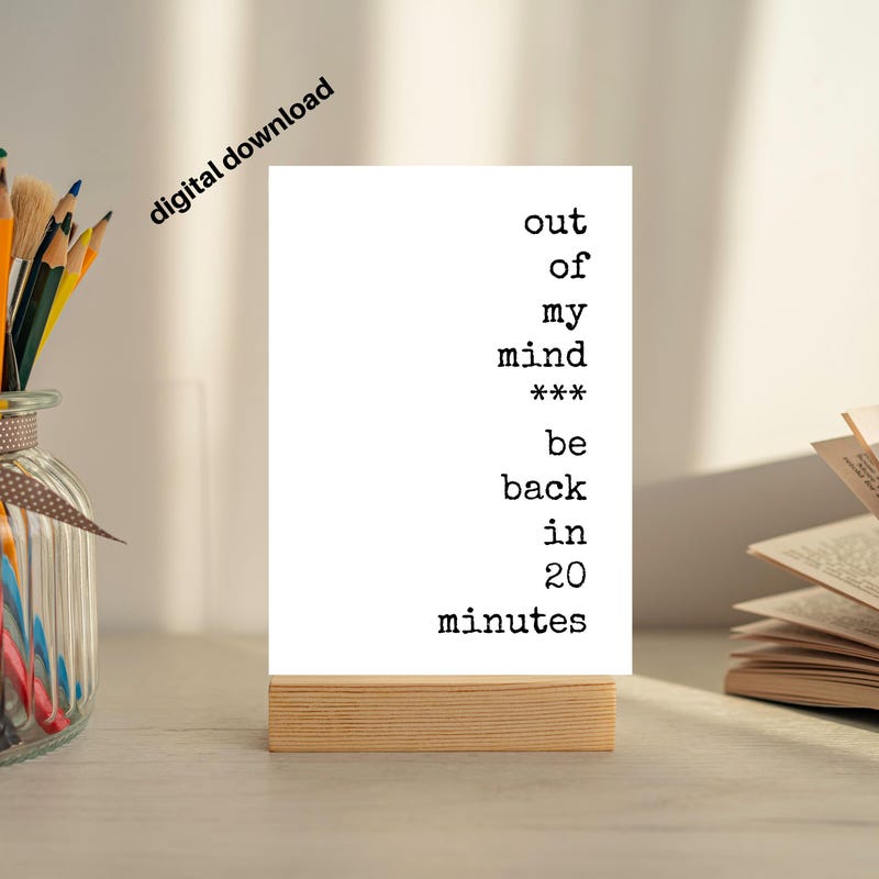 Away From Desk Sign - Etsy