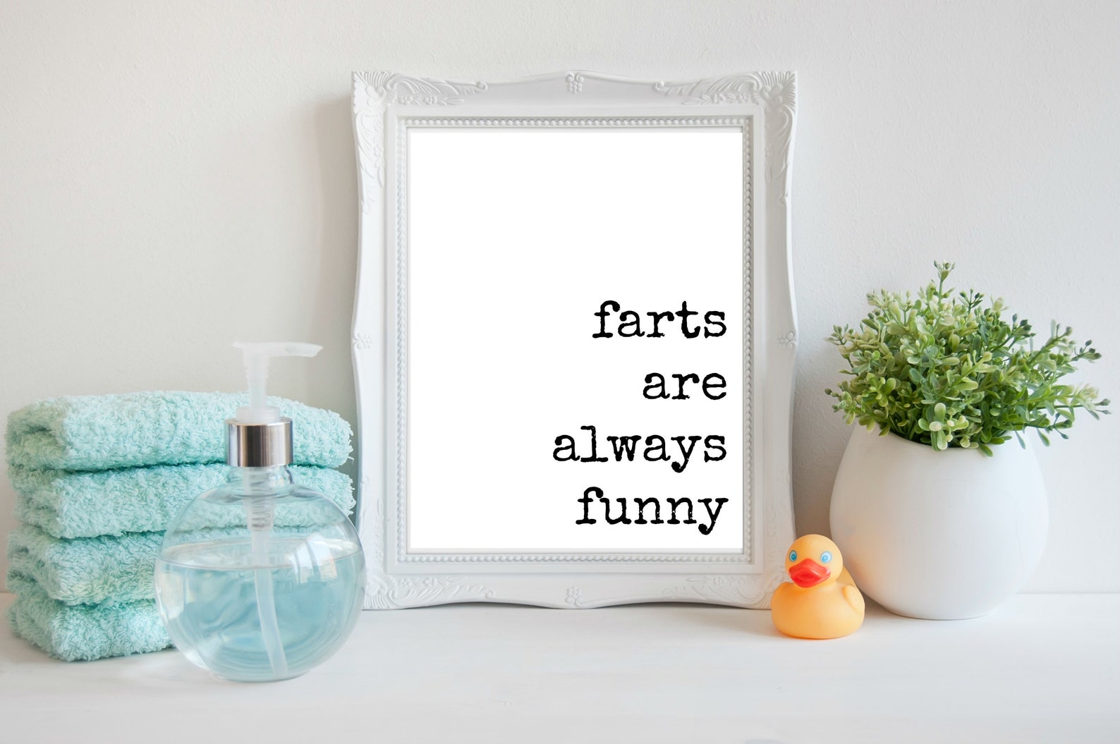 Farts Are Always Funny 8x10 Printable Minimalist Farmhouse | Etsy