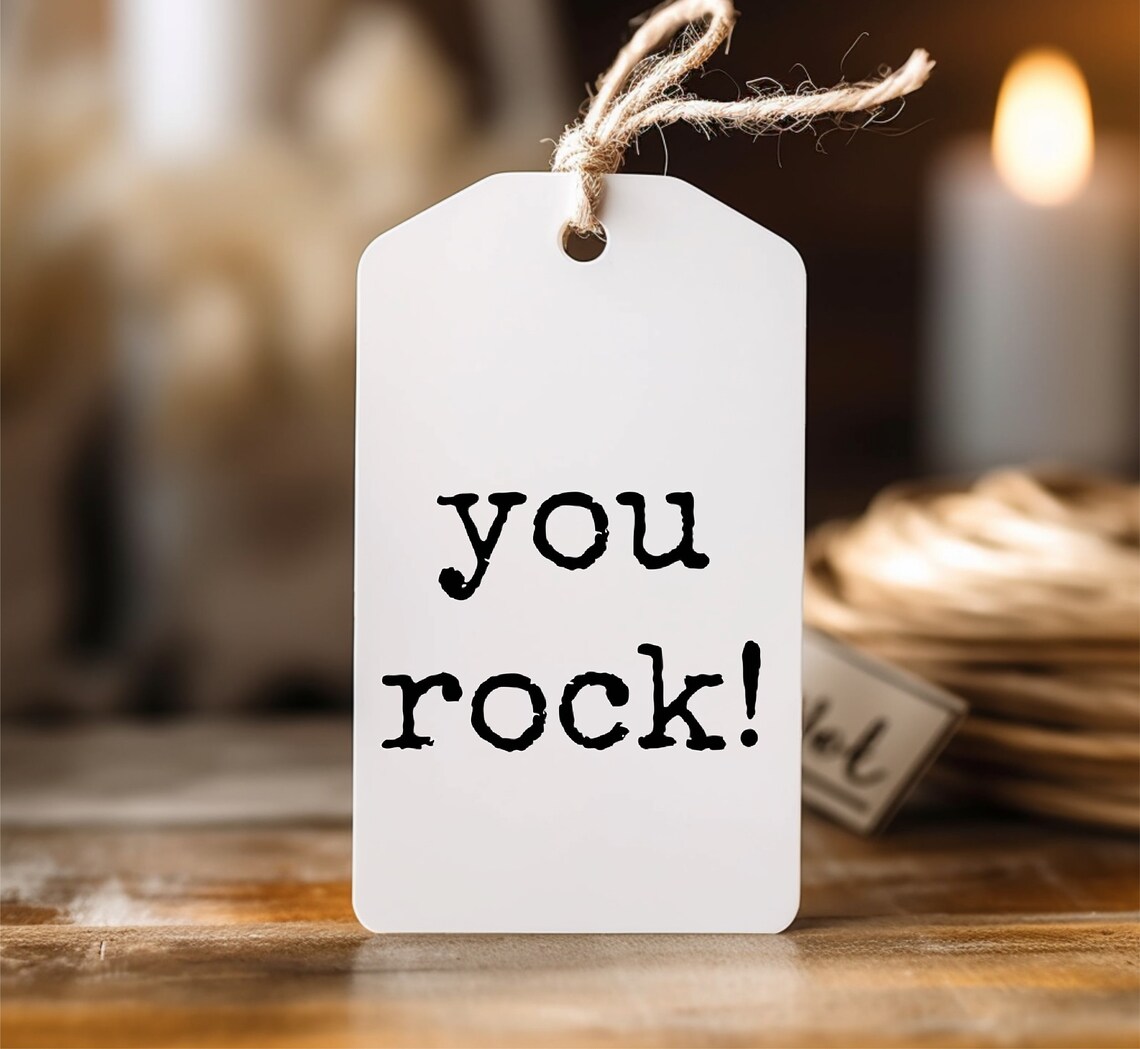 Printable You Rock Gift Tags: Employee Appreciation (digital Download ...