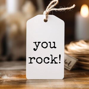 Printable You Rock Gift Tags: Employee Appreciation (digital Download ...