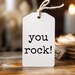 Printable You Rock Gift Tags: Employee Appreciation (digital Download ...