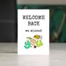 4x6, WELCOME BACK, Card, PRINTABLE, for Coworker, Boss, Back to School ...