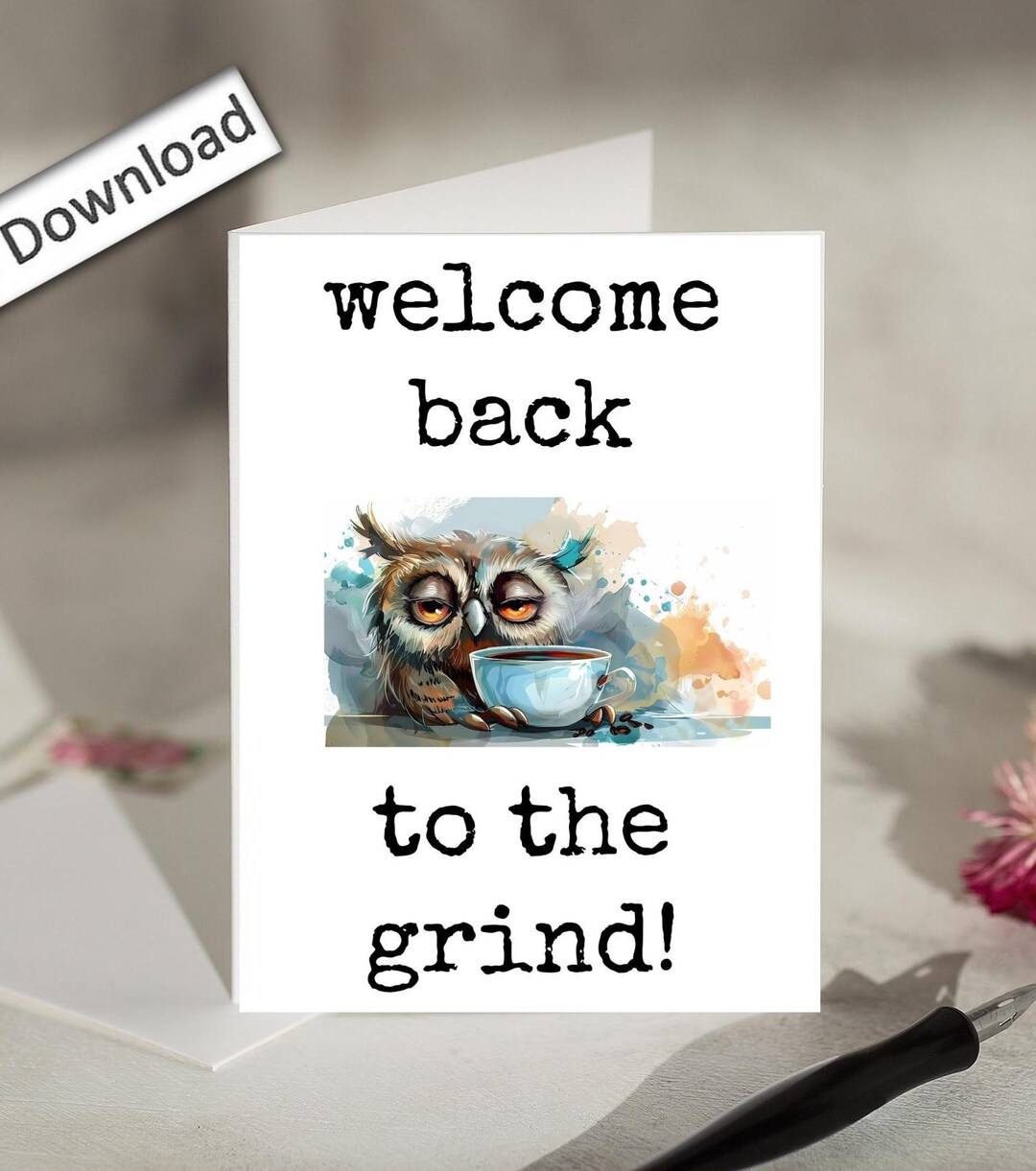 4x6, WELCOME BACK, Card, PRINTABLE, Team, Coworker, Boss, School, Work ...
