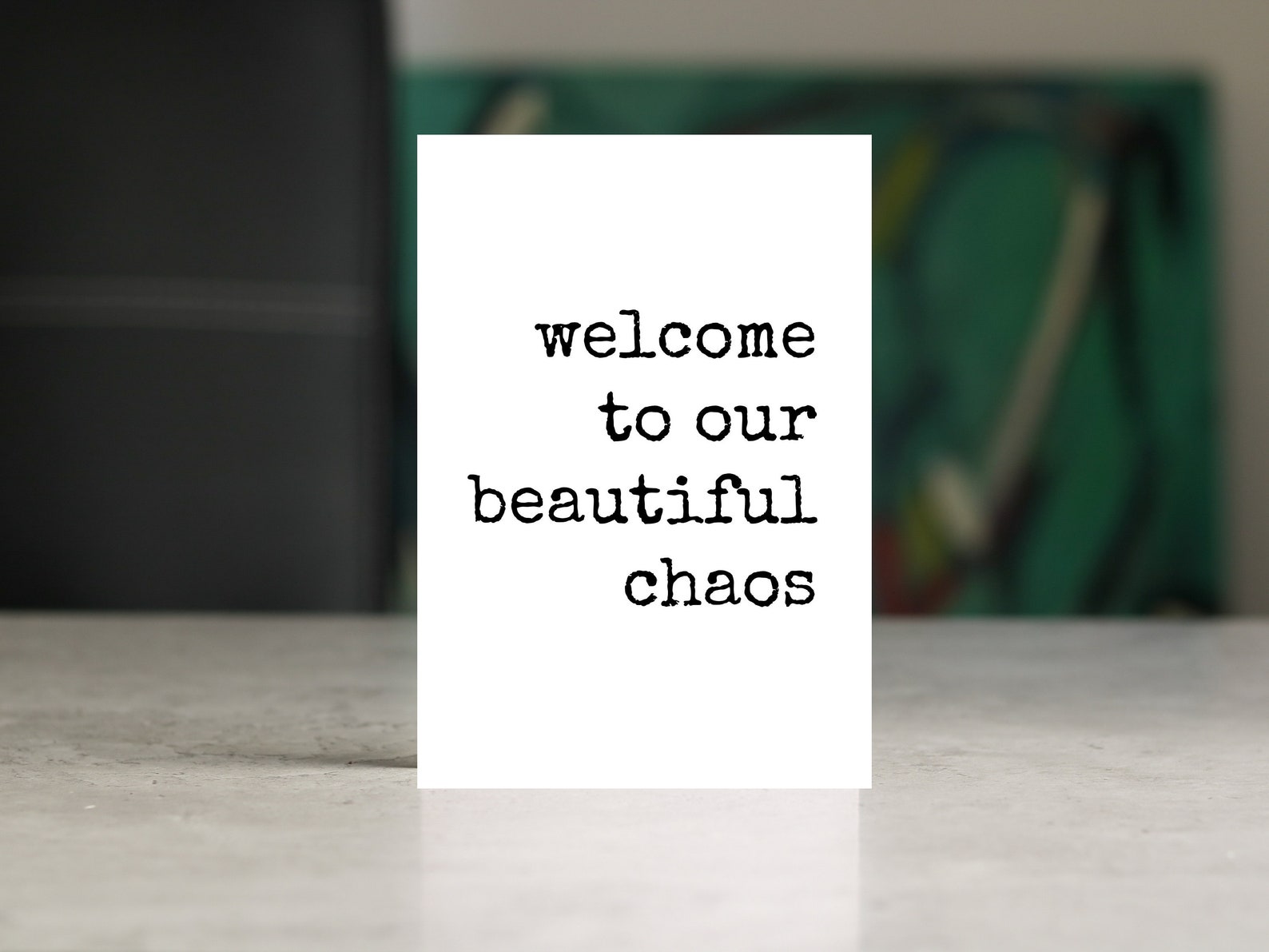 4x6 Welcome NEW EMPLOYEE Card, Printable, Beautiful Chaos, New to the ...