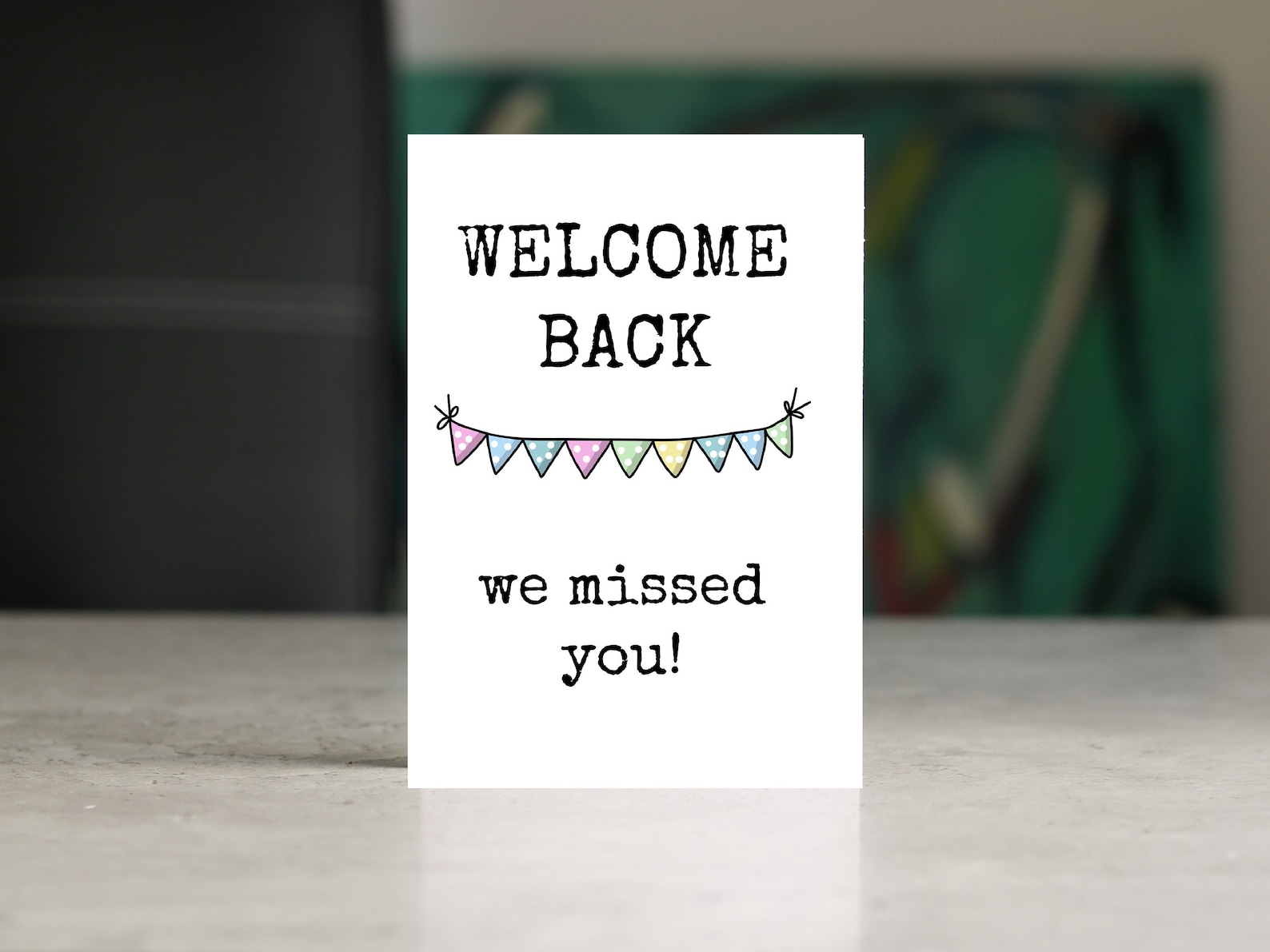 4x6 WELCOME BACK Coworker, Boss, Work Bestie, Work Mate, Back to Work ...