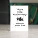 4x6, Work ANNIVERSARY Card, Printable, Happy Work Anniversary, Cute Dog ...