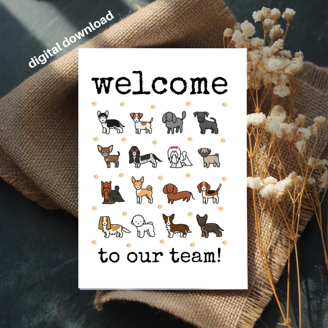 Funny Welcome Card for New Employees (printable 4x6) - Etsy