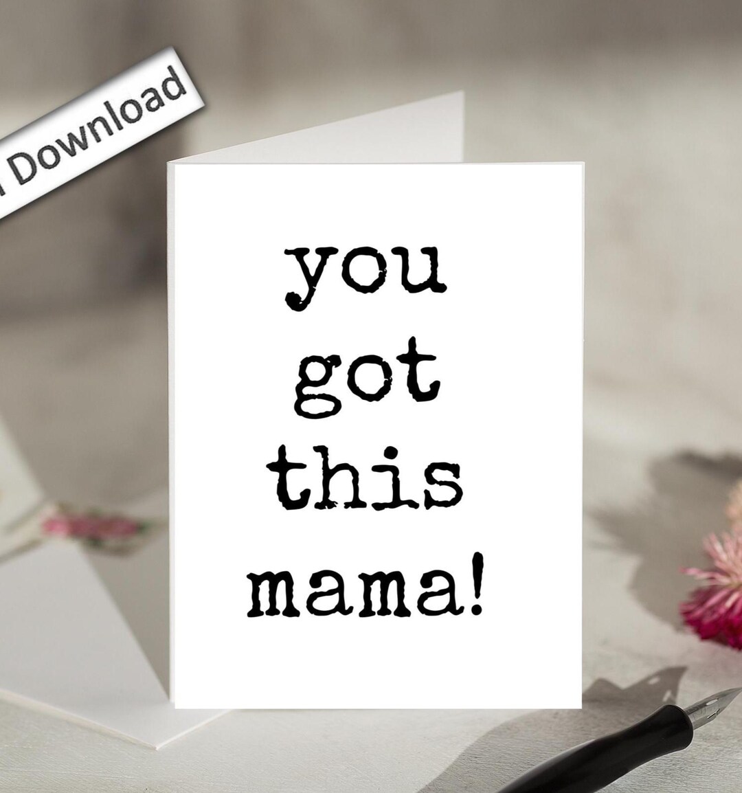 4x6, Happy MATERNITY Leave, Card, PRINTABLE, You Got This Mama, Mum to ...
