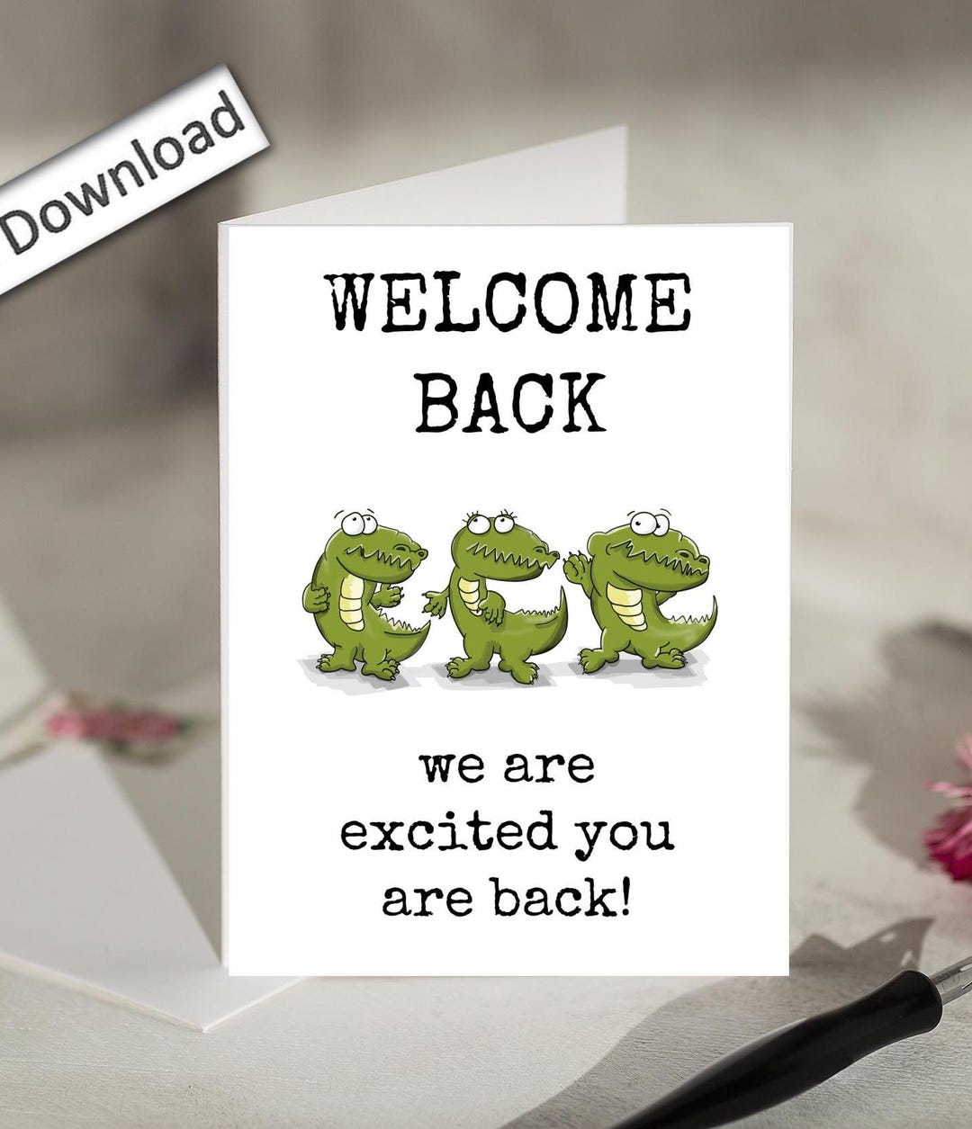 4x6, WELCOME BACK, Coworker, Boss, School, Work Bestie, Mate, Back to ...