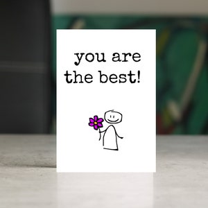 4x6 Coworker APPRECIATION, Printable Card, You Are the Best ...
