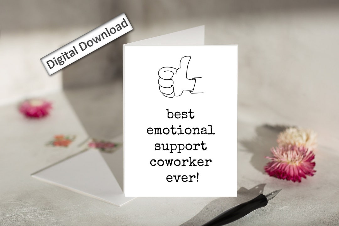 4x6 Coworker APPRECIATION Printable Card, Thumbs Up, Acknowledgement ...