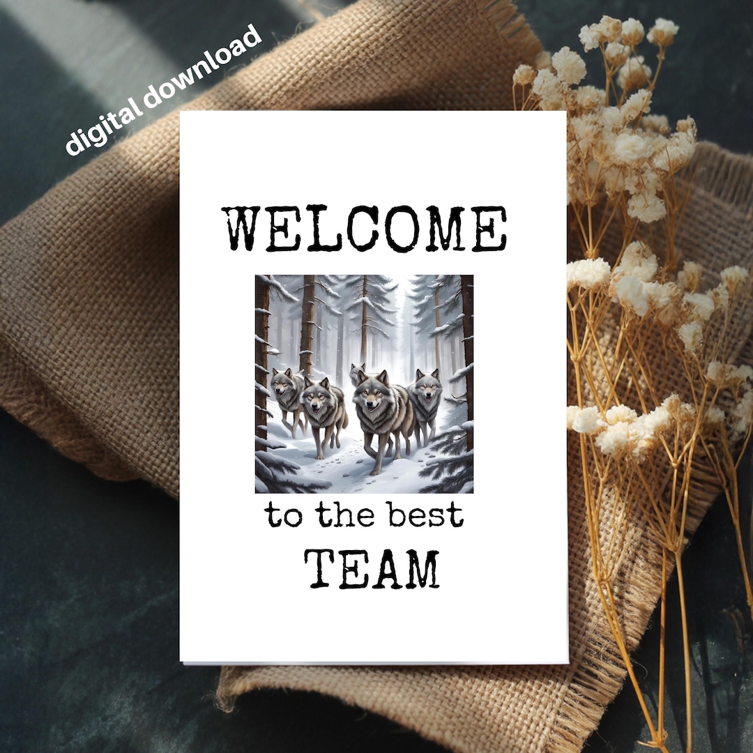 Welcome to the Team, New Employee Card: Printable Team Appreciation ...