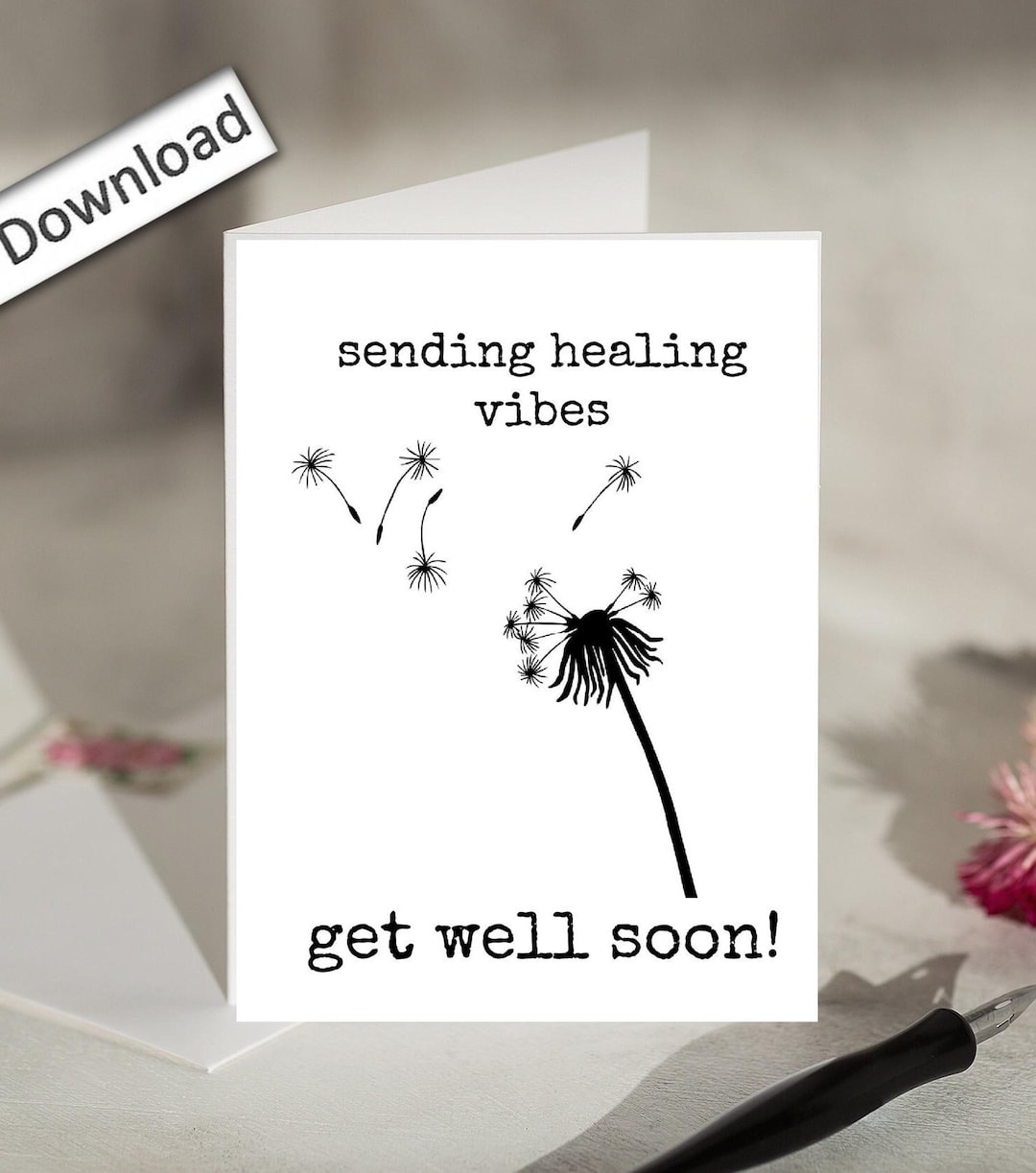 4x6, GET WELL, Card, PRINTABLE, Get Well Soon, Feel Better, Get Better ...